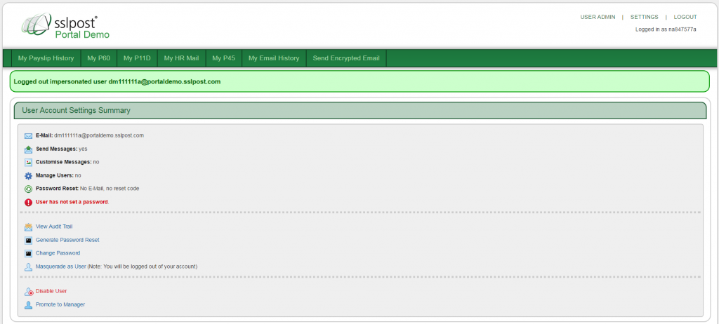 eportal admin guide - SSLPost epayslips administrators