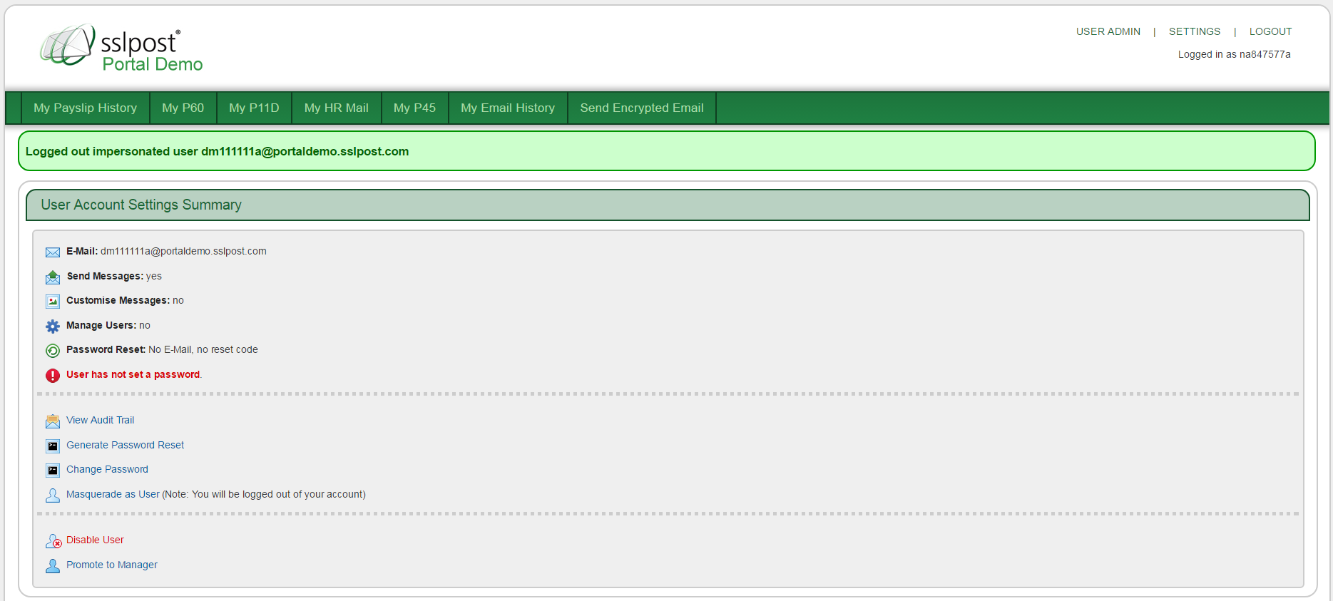 eportal admin guide - SSLPost epayslips administrators